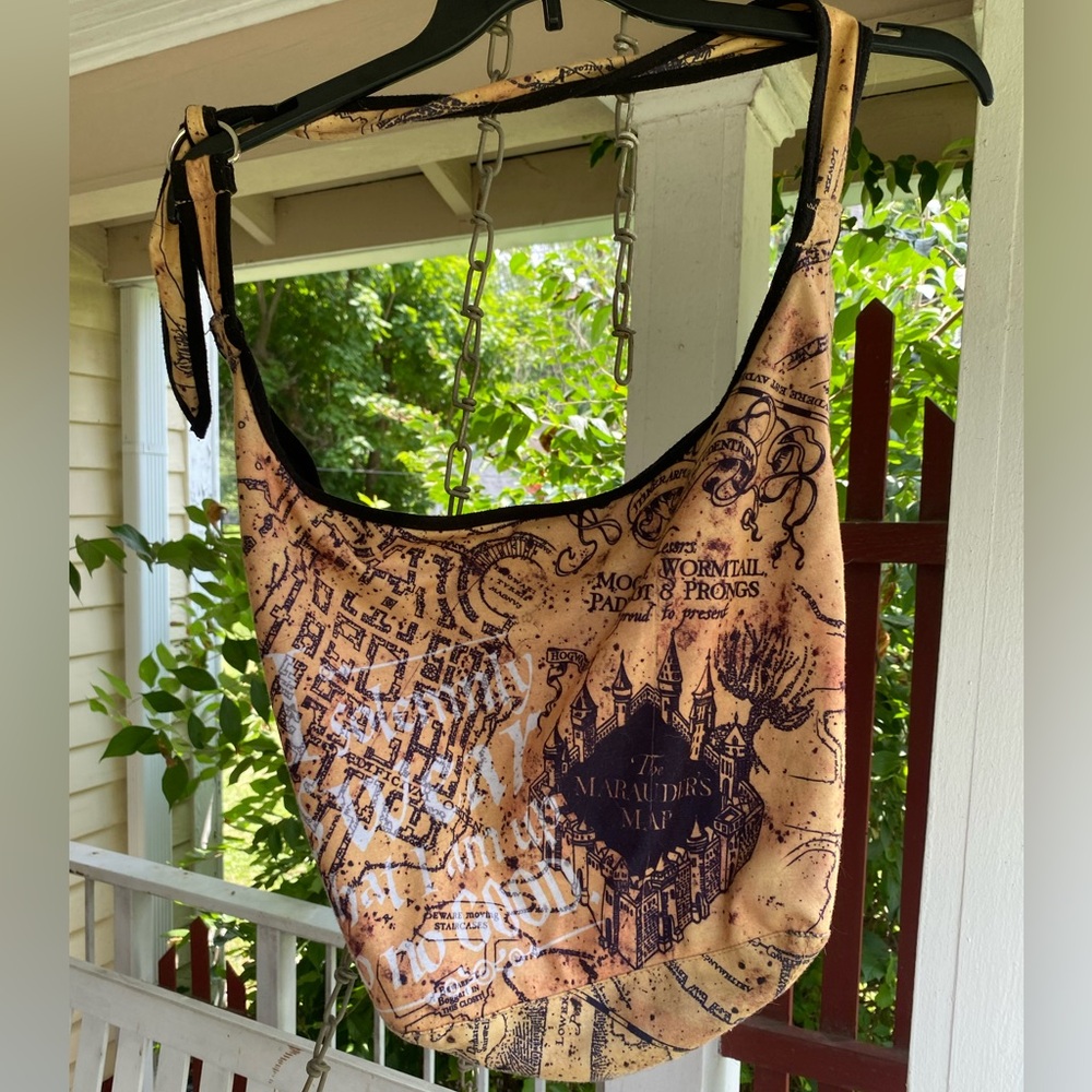 Harry Potter Marauders Map Hobo Bag With Harry Potter… - Gem